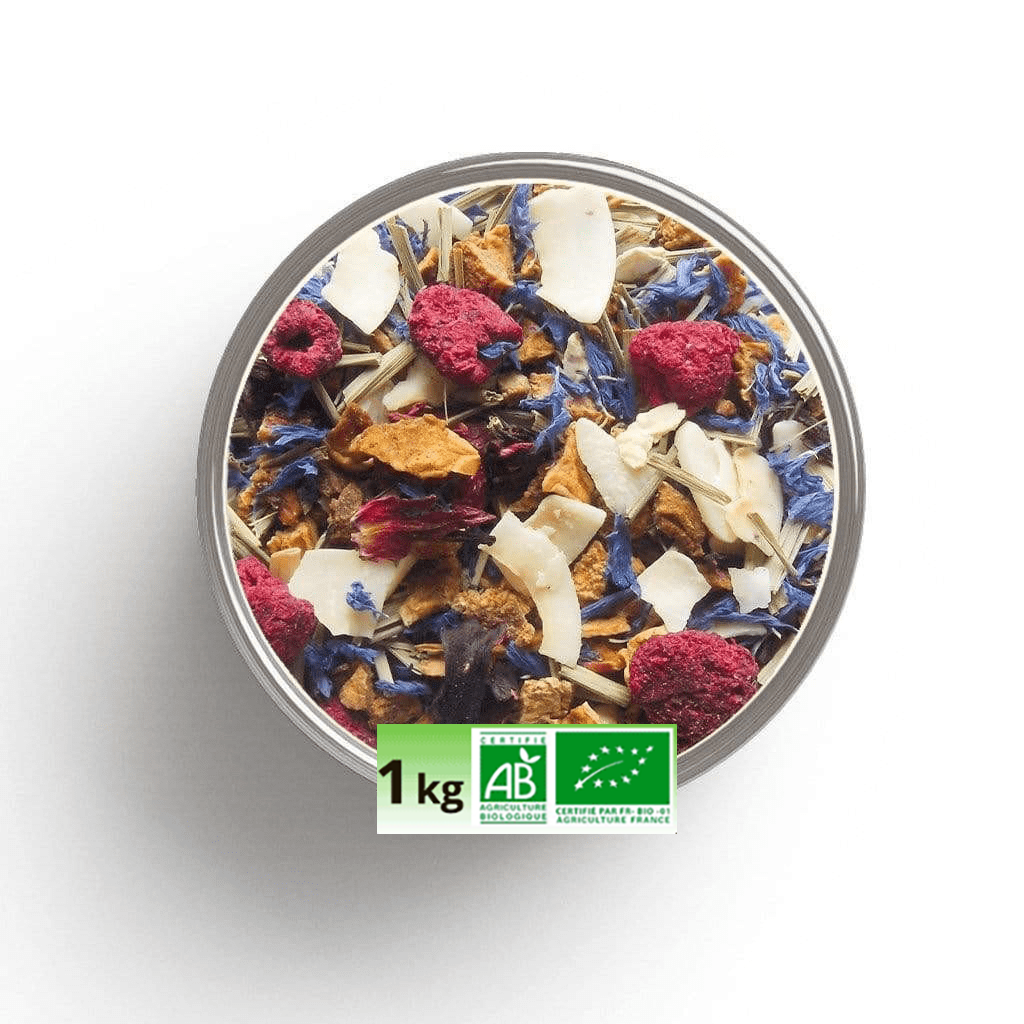 Infusion fruitée santé millénaire (Framboise, citron vert) BIO en vrac ...